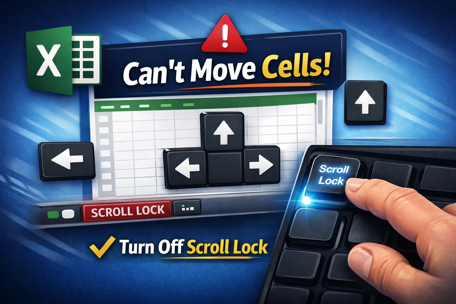 Excel Can’t Move Cells with Arrow Keys? Here’s How to Fix It - Support ...
